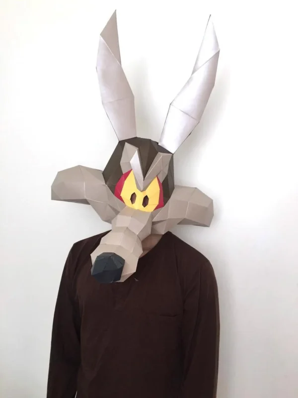 COYOTE papercraft mask - PAPER SHAPES