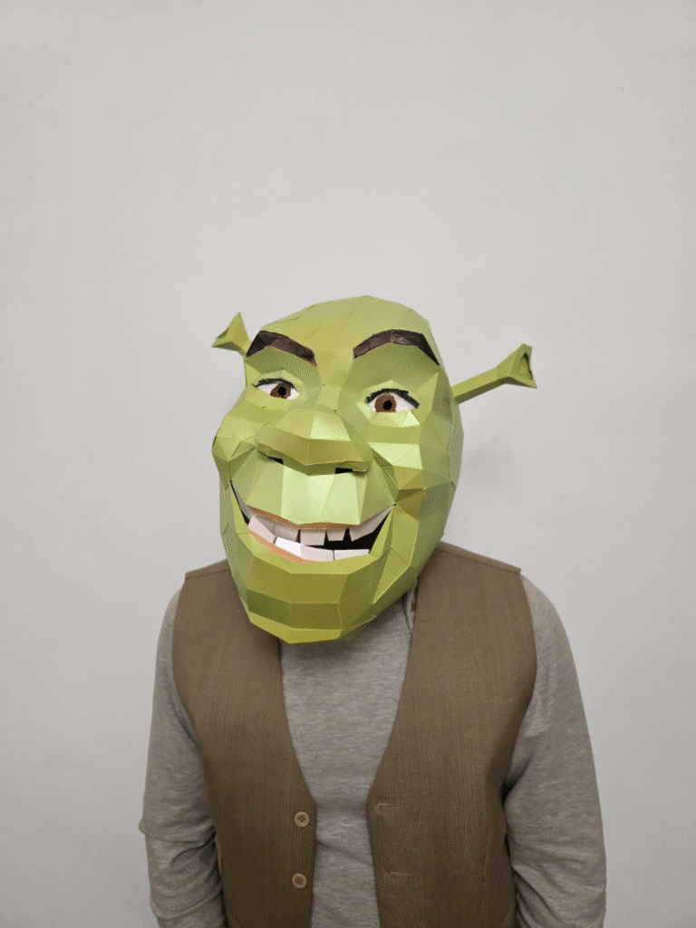 SHREK HALLOWEEN PAPERCRAFT MASK - PAPER SHAPES