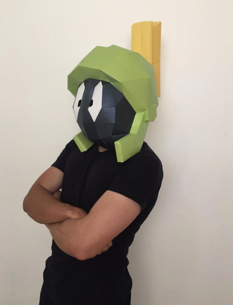 MARVIN THE MARTIAN PAPERCRAFT MASK - PAPER SHAPES