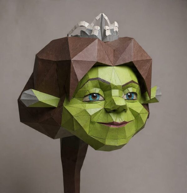 FIONA – SHREK PAPERCRAFT MASK - PAPER SHAPES