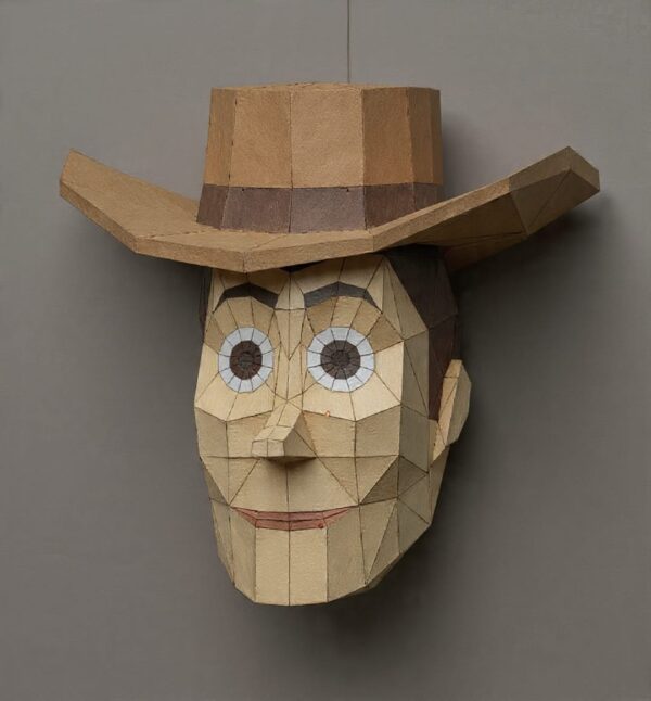 WOODY TOY STORY PAPERCRAFT MASK - PAPER SHAPES