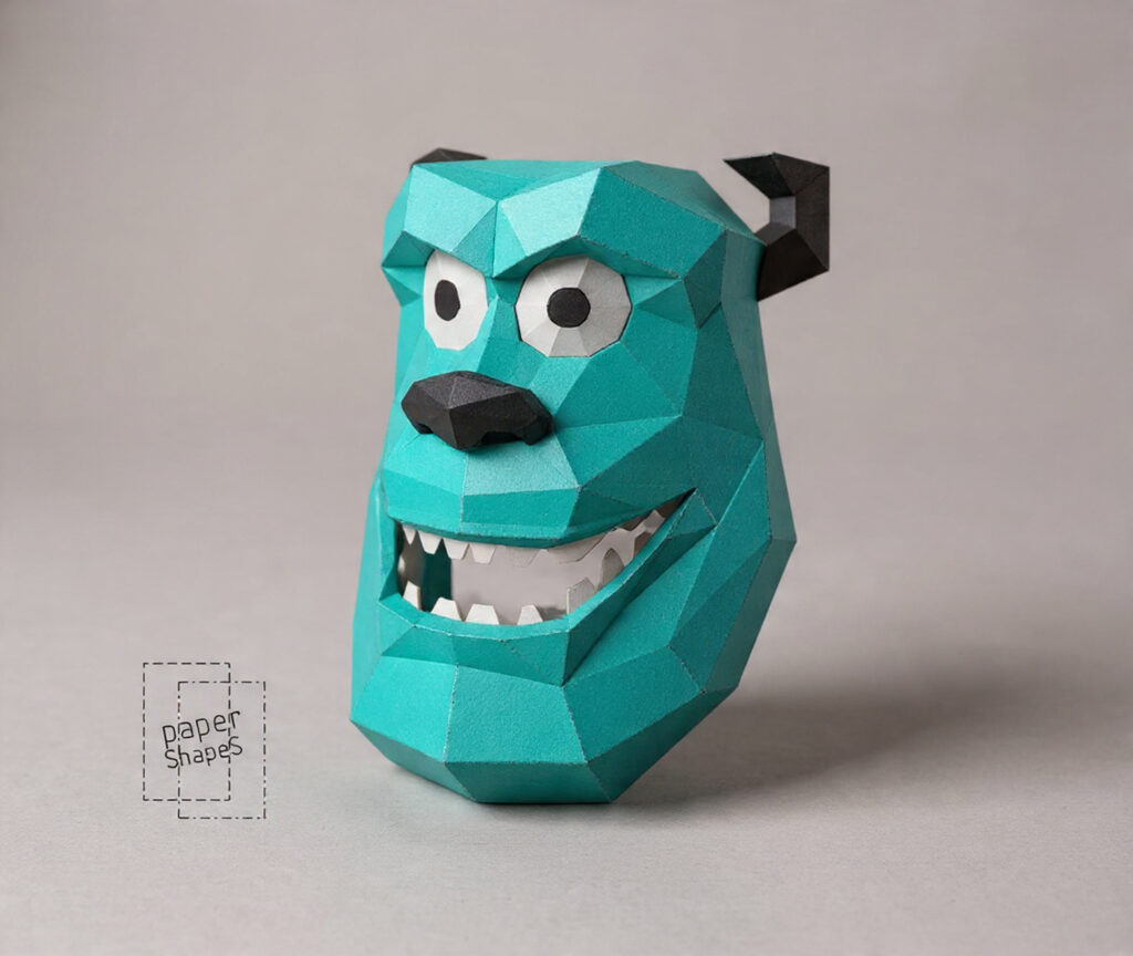SULLY MONSTERS INC MASK - PAPER SHAPES