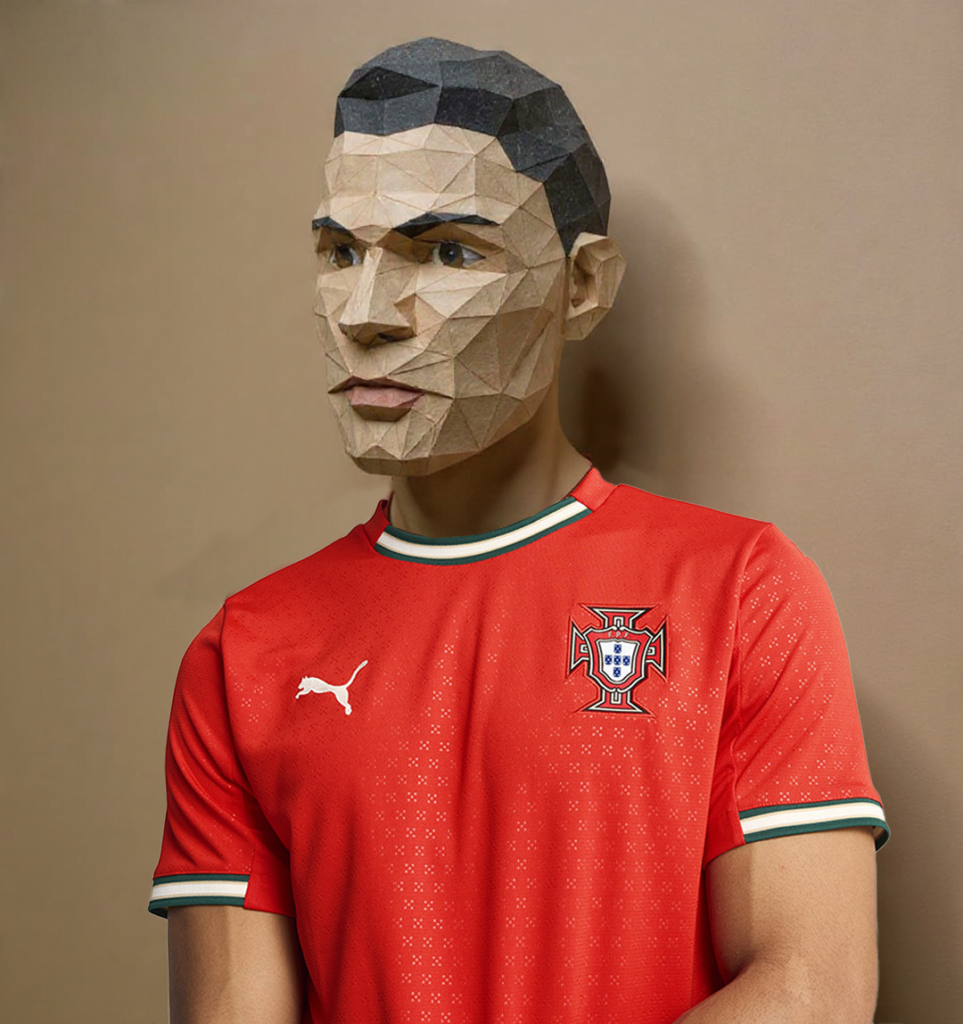 CRISTIANO RONALDO CR7 PAPERCRAFT MASK - PAPER SHAPES